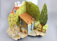 China 4 Color Printing Children Pop Up Books / 3d Pop Up Book With Saddle Stitch Binding for sale