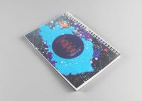 China PP Cover Hard Cover Notebook Gloss Art Paper Material And Saddle Stitch for sale
