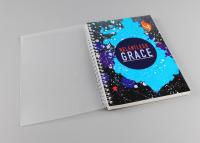 China PP Cover Hard Cover Notebook Gloss Art Paper Material And Saddle Stitch for sale