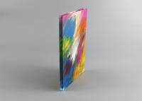 China Multicolored Artistic Hardback Lined Notebook With Gold Hot Foil Stamping for sale