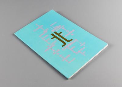 China Custom Glossy Finishing Poly Cover Notebook , Gold Hot Foil Stamp Old Fashioned Notebook for sale
