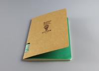 China A5 Kraft 3x5 Notebook Cover , Wire - O Binding Cute Hardback Notebooks for sale