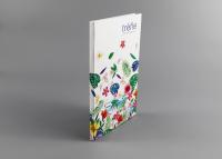 China Spot UV Beautiful Hardcover Lined Journal , Flowery Hard Bound A4 Notebook for sale