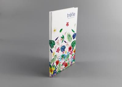China Spot UV Beautiful Hardcover Lined Journal , Flowery Hard Bound A4 Notebook for sale
