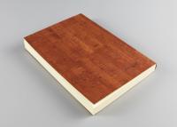China Debossed Finishing Custom Hardcover Notebook , Brown Hardcover Lined Notebook for sale