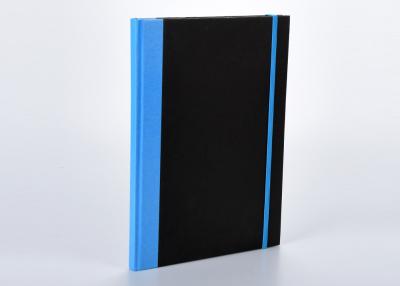 China Elastic Band Hard Cover Notebook PU Fabric Material For Business Meeting Note for sale