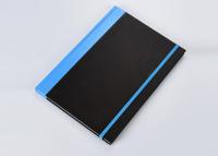 China Elastic Band Hard Cover Notebook PU Fabric Material For Business Meeting Note for sale