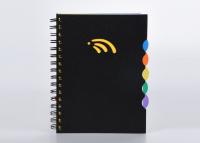 China PP Plastic Hollow Out Spiral Bound Hardcover Journal Offset Paper Material With Saddle Stitch for sale