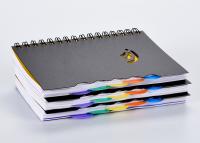 China PP Plastic Hollow Out Spiral Bound Hardcover Journal Offset Paper Material With Saddle Stitch for sale