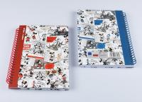 China Spiral / Y - O Binding Hardcover Graph Notebook Full Color Printing And Laser Cutting for sale