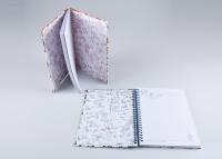 China Spiral / Y - O Binding Hardcover Graph Notebook Full Color Printing And Laser Cutting for sale