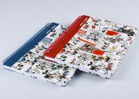 China Spiral / Y - O Binding Hardcover Graph Notebook Full Color Printing And Laser Cutting for sale
