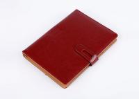 China PU Leather Hard Cover Notebook Planner / Journal Flexor Printing With Pen for sale