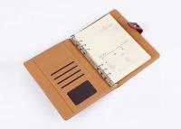 China PU Leather Hard Cover Notebook Planner / Journal Flexor Printing With Pen for sale