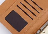 China PU Leather Hard Cover Notebook Planner / Journal Flexor Printing With Pen for sale