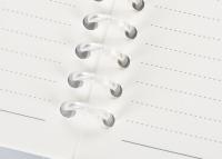 China Rivet Plastic Hard Cover Notebook Offset Paper Material And Personalized Logo for sale