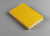 China Debossed Yellow Soft Cover Notebook Recycled Matte Art Paper For Daily Memo for sale