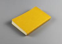 China Debossed Yellow Soft Cover Notebook Recycled Matte Art Paper For Daily Memo for sale