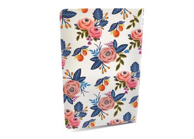 China Glossy Soft Cover Notebook / Planner Notebook With Beautiful Flowery Patterns for sale