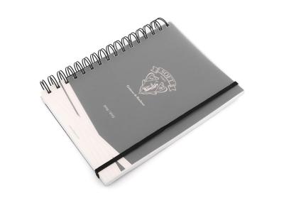 China A5 Plastic Matte Soft Cover Notebook Journal / Diary With Spiral Binding for sale