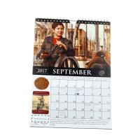 China Unique Fashion Giant Monthly Wall Calendar Coated Paper With Hanger for sale
