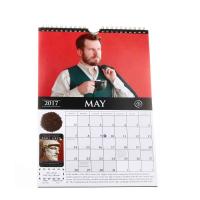 China Unique Fashion Giant Monthly Wall Calendar Coated Paper With Hanger for sale