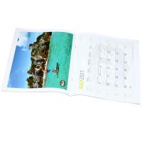 China Saddle Stitching Annual Wall Calendar , Cardboard Big Paper Wall Calendar for sale