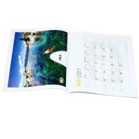 China Saddle Stitching Annual Wall Calendar , Cardboard Big Paper Wall Calendar for sale