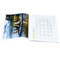 China Saddle Stitching Annual Wall Calendar , Cardboard Big Paper Wall Calendar for sale