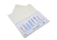 China Recyclable Full Year Wall Calendar , Die Cut Eco Friendly Hanging Wall Calendar for sale