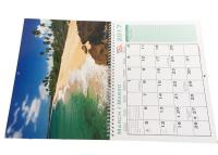 China Spiral Binding Hanging Art Paper Wall Calendars Full Color Printing For Company for sale
