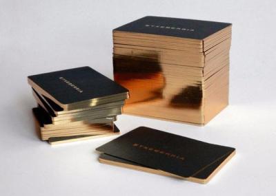 China Luxury Edge Dyeing Business Name Cards Fancy Paper Material For Businessman for sale