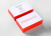 China Elegant Edge Colored Business Name Cards Art Paper For Business And Office for sale