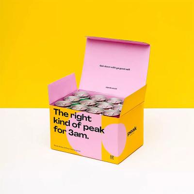 China CMYK Glossy Corrugated Beverage Boxes 300gsm C1S Double Side BSCI For Food for sale