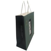 China Offset Kraft Printed Paper Bags Cotton Handles Spot UV Recyclable for sale