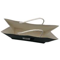 China Offset Kraft Printed Paper Bags Cotton Handles Spot UV Recyclable for sale