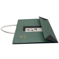 China Offset Kraft Printed Paper Bags Cotton Handles Spot UV Recyclable for sale