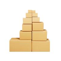 China Custom Size Eco-friendly Kraft Corrugated Paper Carton Box For Goods Shipping for sale