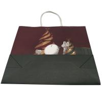 China 50mic CPP Kraft Paper Bags pantone Offset Paper Gift Bags For Grocery for sale