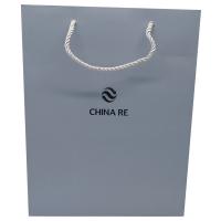 China 250gsm Cardboard Paper Shopping Bags Pantone 4C Offset With Handles for sale
