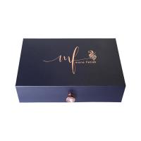 China CCNB Folding Cardboard Gift Boxes Gold Foil 1200gsm For Wig Packaging for sale