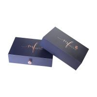 China CCNB Folding Cardboard Gift Boxes Gold Foil 1200gsm For Wig Packaging for sale