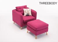 China Combined Luxury Bedroom Furniture , Three Seater Modern Fabric Sofa Set for sale