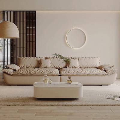 China Oakland Sailboat Italian Cream Style First Layer Cowhide Living Room Sofa for sale