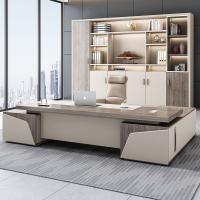 China Simple Modern Atmospheric President Boss Executive Manager Office Desk And Chair Combination for sale