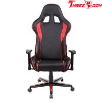 China High Back Computer Seat Gaming Chair PU Leather Height Adjustable 350lbs Loading Capacity for sale