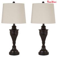 China Bronze Finish Modern Table Lamps , Nightstand Contemporary Side Table Lamps for sale