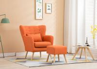 China Wooden Frame Structure Contemporary Bedroom Furniture Small 1 Seat Fabric Sofa for sale