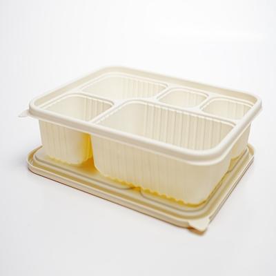 China Customized Wholesale Eco-friendly Packaging Biodegradable Corn Residue Disposable Takeaway Food Box Cover for sale