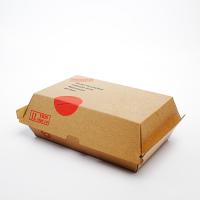 China Wholesale Customized Printing logo Eco-friendly Biodegradable Disposable Fast Food Long Burger Packaging Box for sale